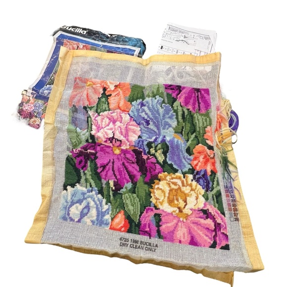 Bucilla | Art | Bucilla Iris Paradise Needlepoint Kit 4x14 4725 Barbara ...